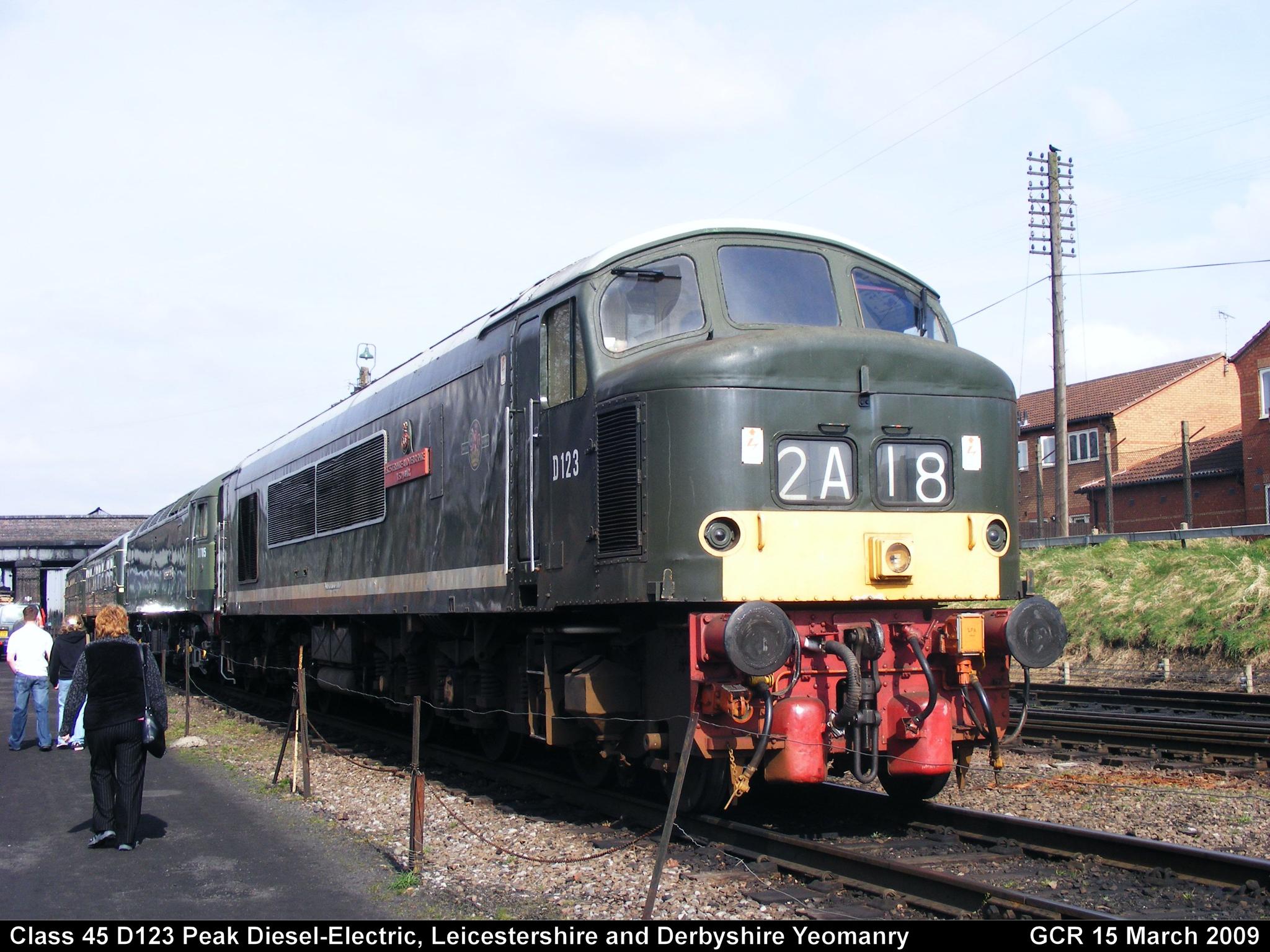 Class 45 D123 Peak Diesel-Electric by Graham Wood Photo Collection on ...